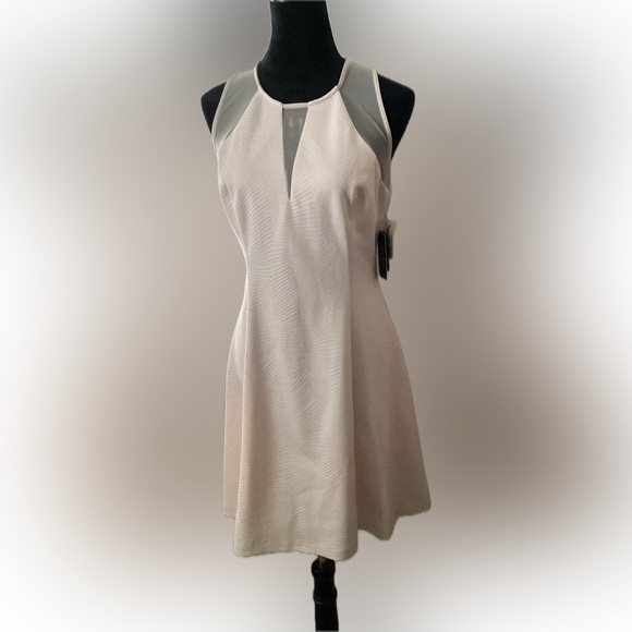 Guess | Dresses | Guess Womens Soft Pink Dress With Sheer Mesh Vfront ...